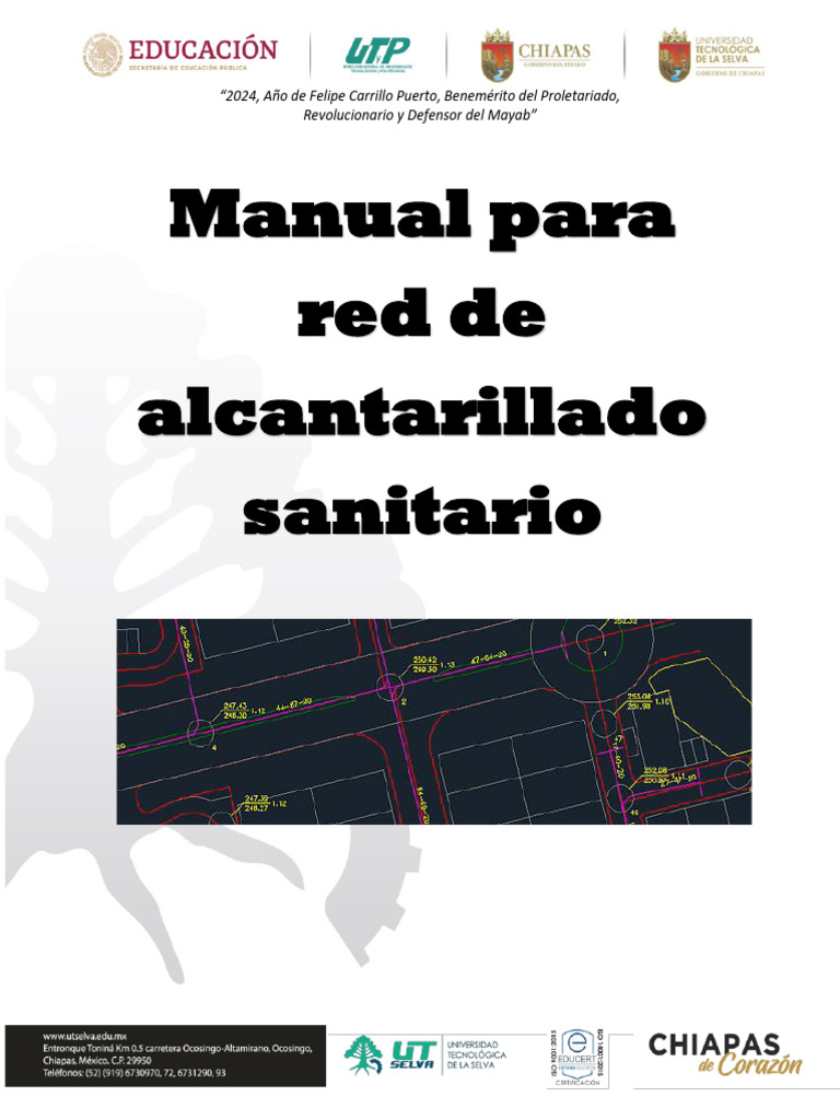 Manual de Red de Alcantarillado | PDF