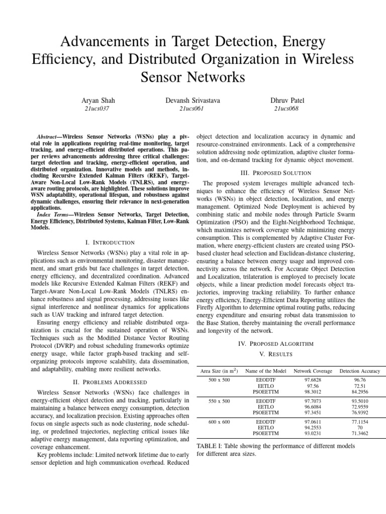 IEEE Conference Template | PDF | Wireless Sensor Network | Routing