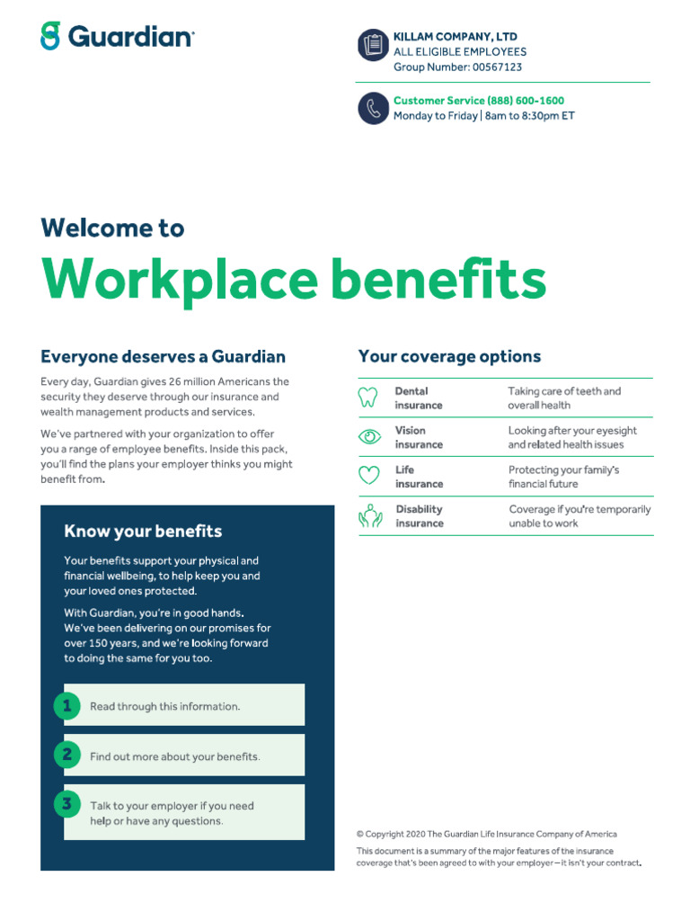 Dental and Vision - Guardian 2024 | PDF