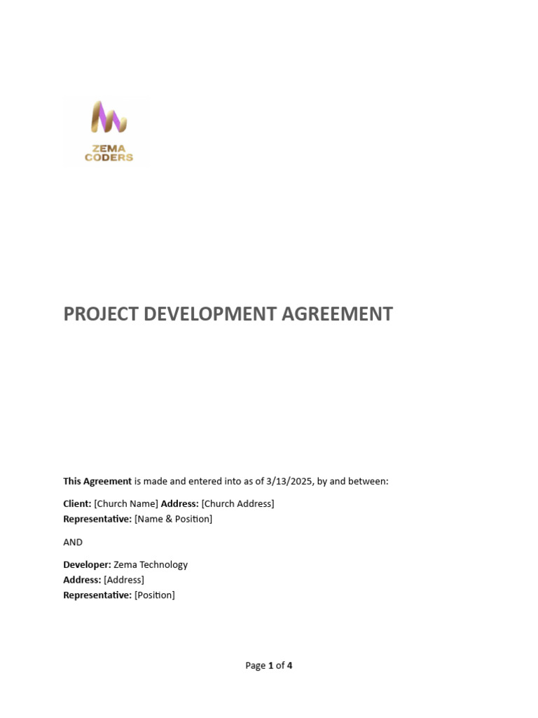 Project Development Agreement | PDF | Business Law | Private Law