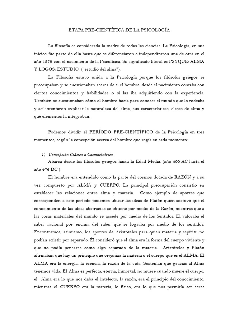 Psicolog-A Precient-Fica | PDF | Alma | Science