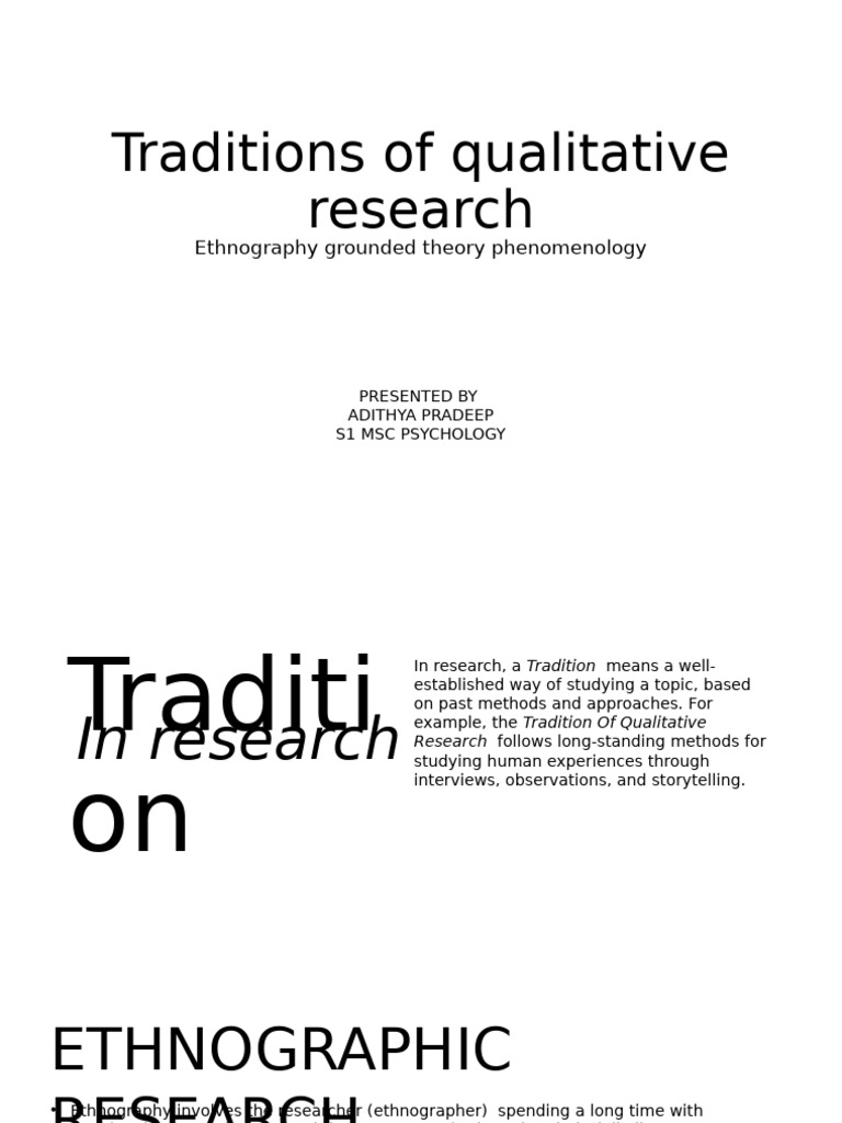 research design | PDF | Qualitative Research | Ethnography
