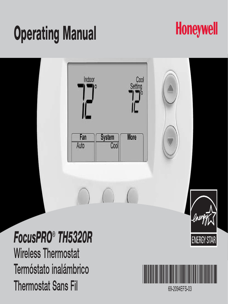 Honeywell FocusPro Thermostat | PDF | Thermostat | Air Conditioning