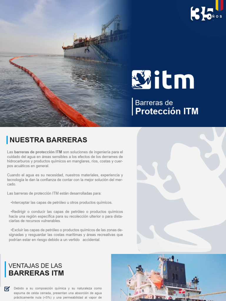 Brochure barreras de protección itm | PDF | Ciencias fisicas