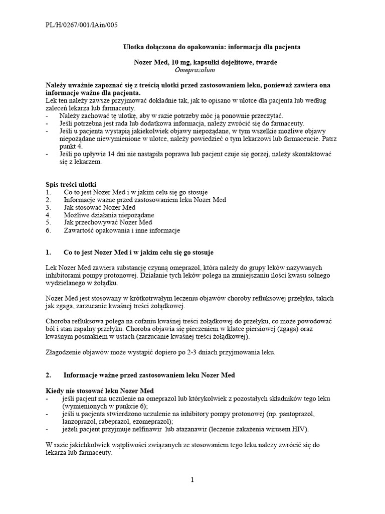 Nozer Med Ulotka25 | PDF