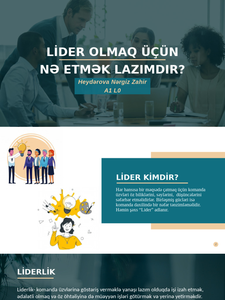 LİDER OLMAQ ÜÇÜN | PDF