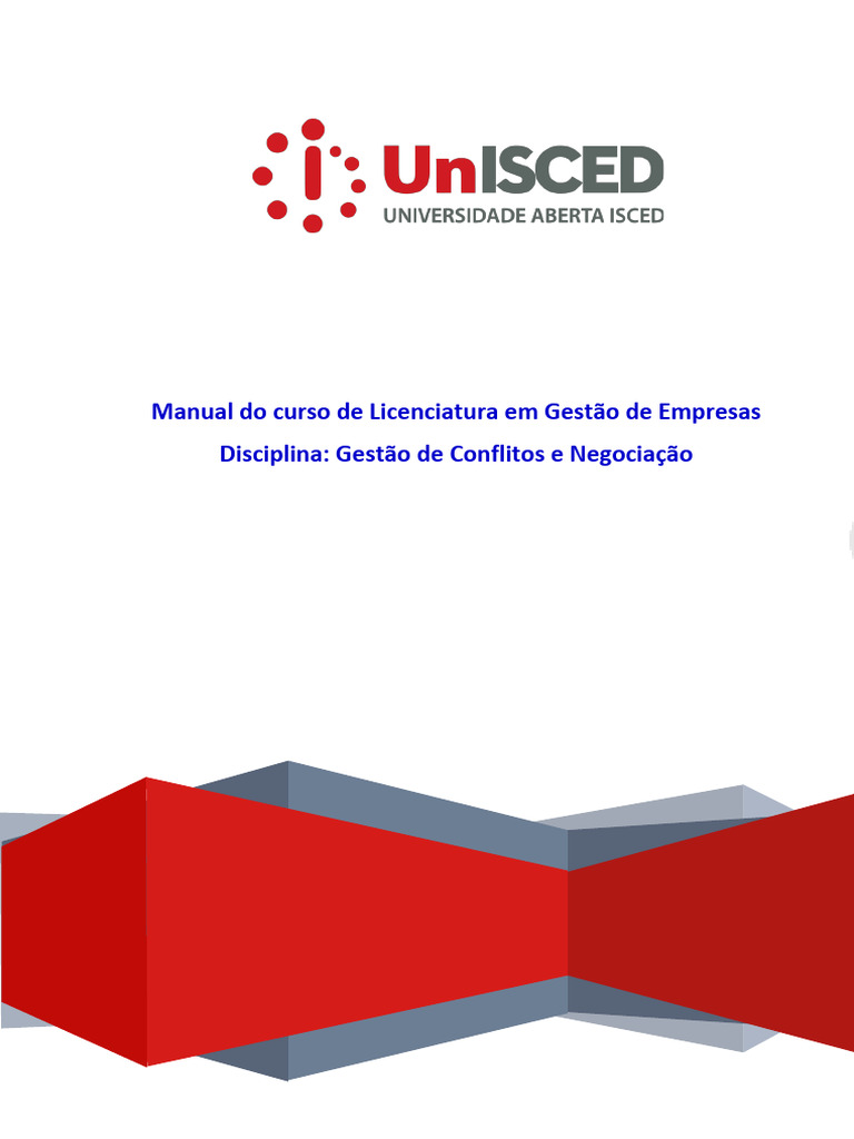 Modulo - Gestao de Conflitos e Negociacao | PDF | Gestão de recursos humanos | Aprendizado