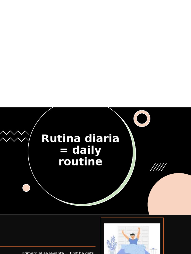 Daily Routine in Spanish | PDF