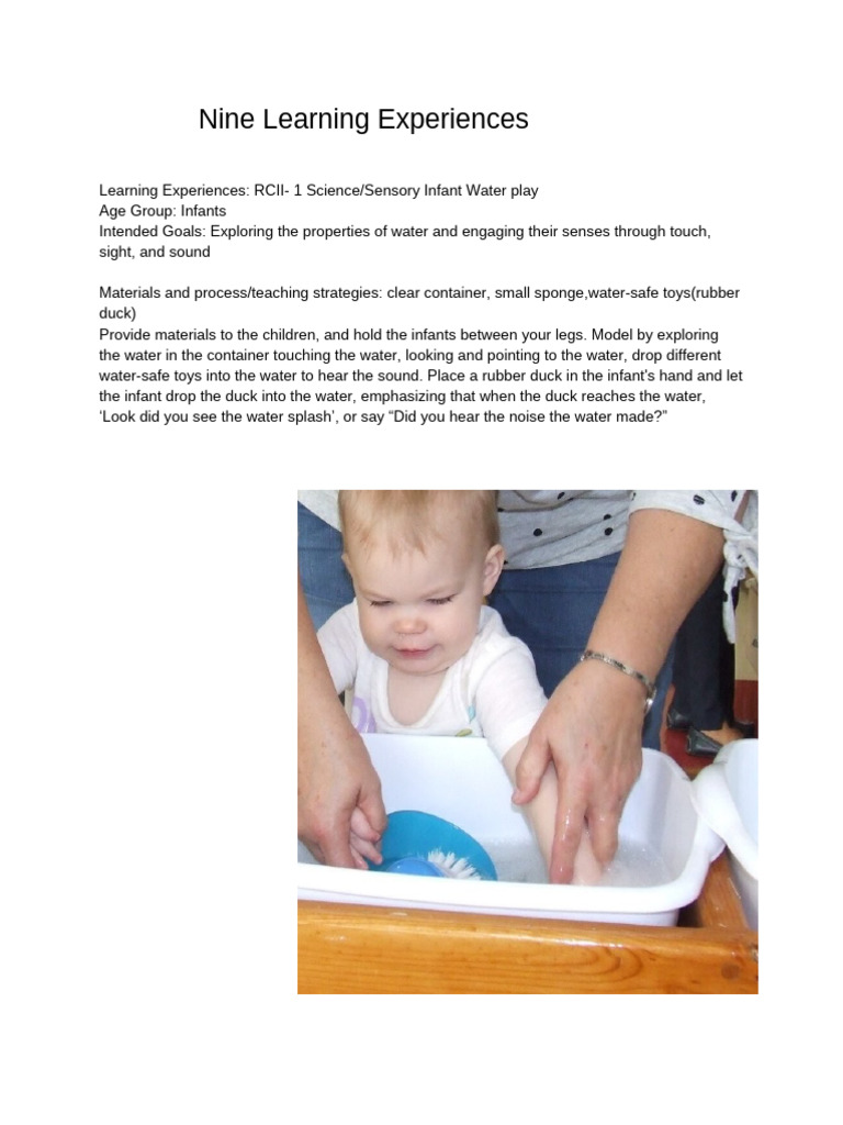 Nine Learning Experiences | PDF