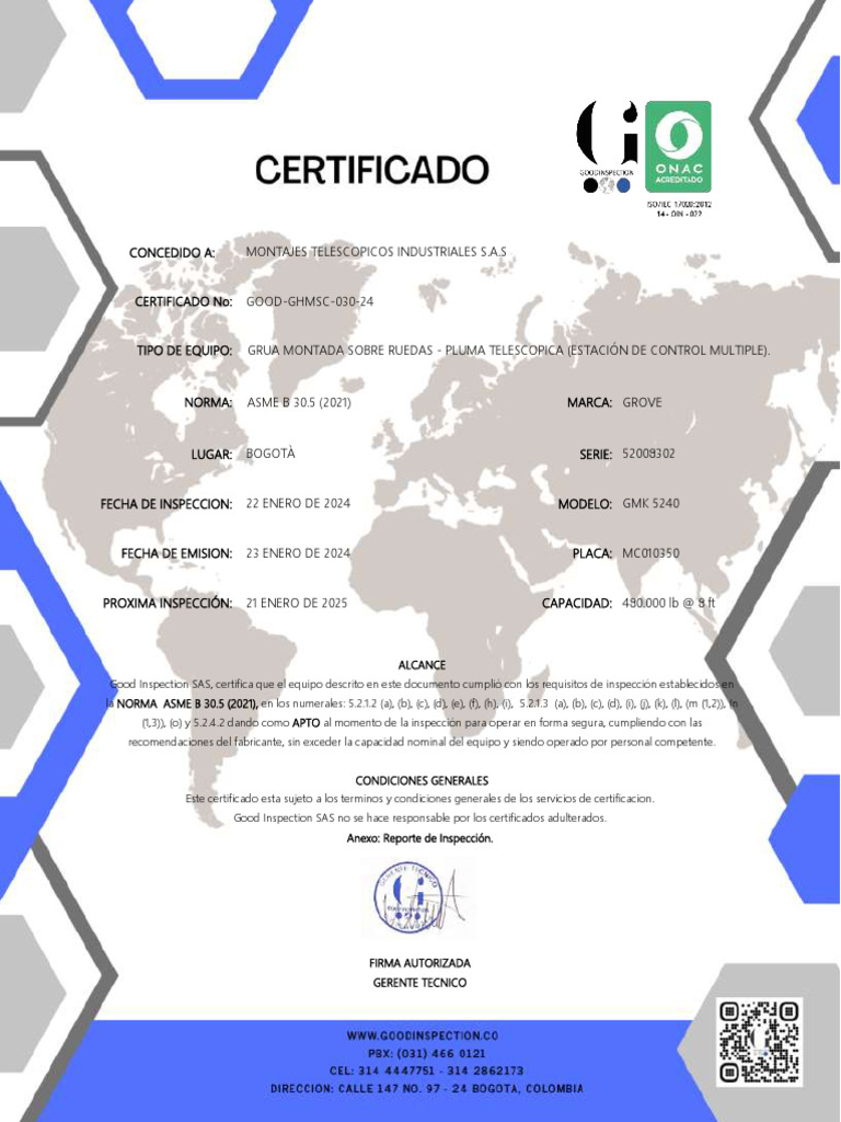5240 CERTIFICADO ESTRUCTURAL | PDF