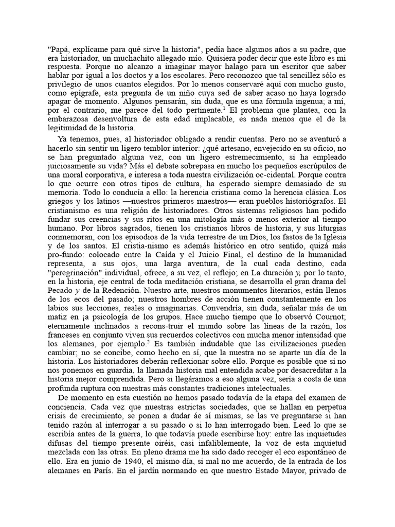 Introducción Bloch | PDF | Conocimiento | Razón