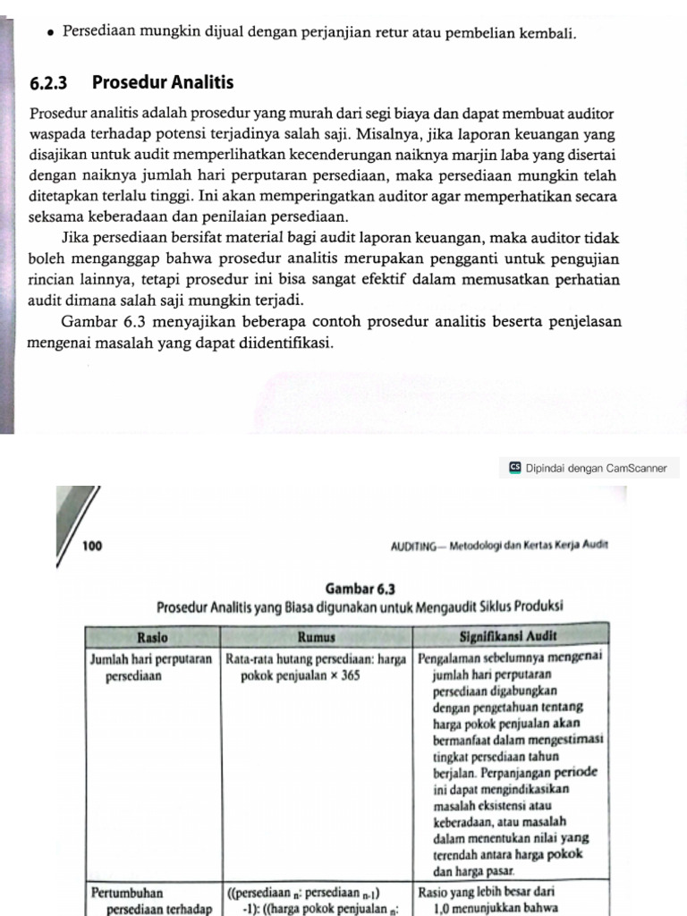 Pengujian Pengendalian & Prosedur Analitis | PDF
