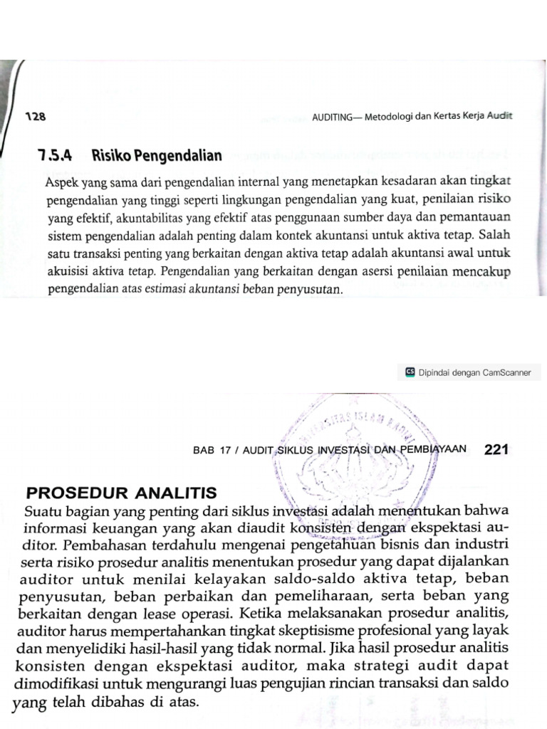 PERANCANGAN PENGENDALIAN & PROSEDUR ANALITIS | PDF