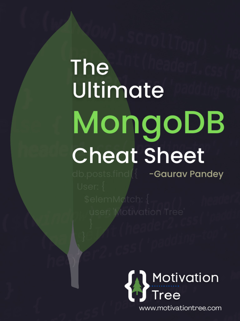MongoDB Quick Reference Guide | PDF | Information Retrieval | Computer Programming
