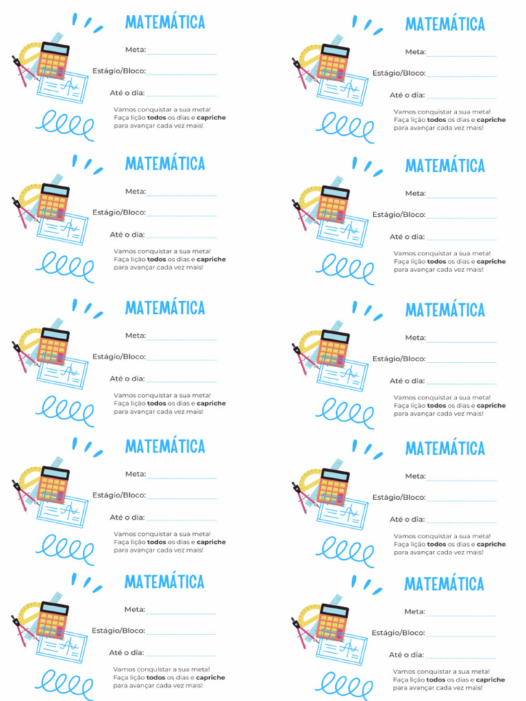 Papel Meta Alunos | PDF