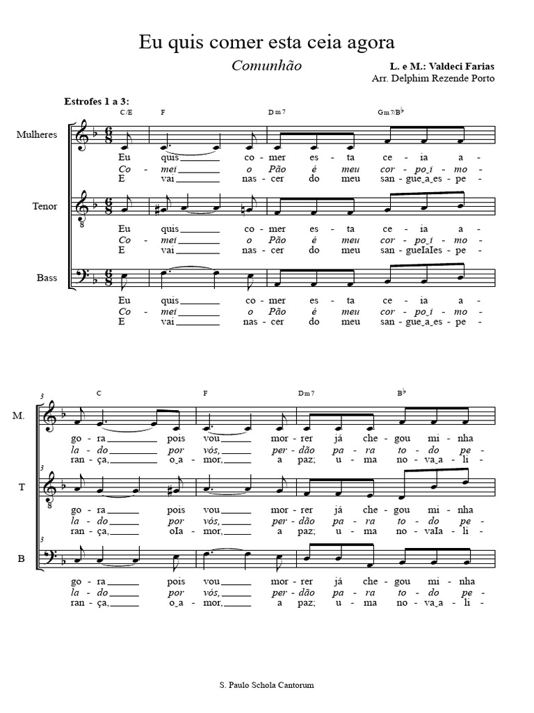 Eu Quis Comer Esta Ceia Agora - Delphim | PDF