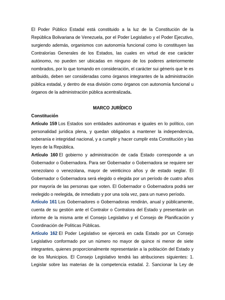 Poder Público Estadal | PDF | Legislador | Legislatura