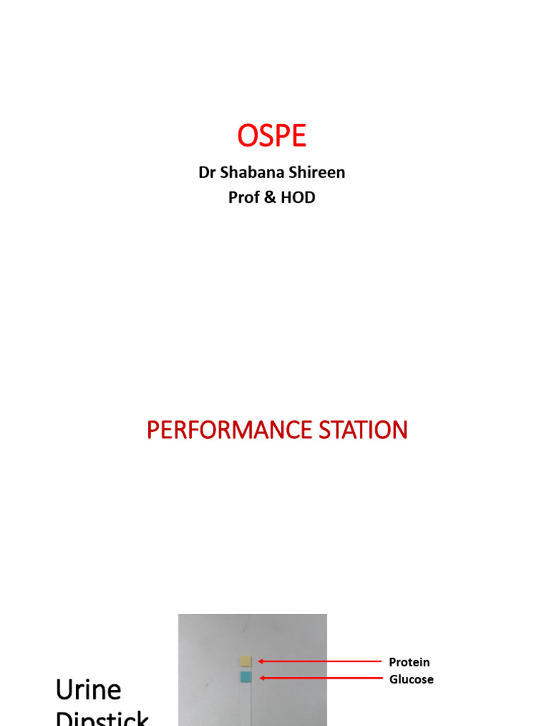 OSPE - Performance Station | PDF