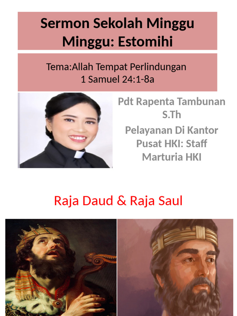 Perlindungan Allah dalam Kisah Daud-Saul | PDF