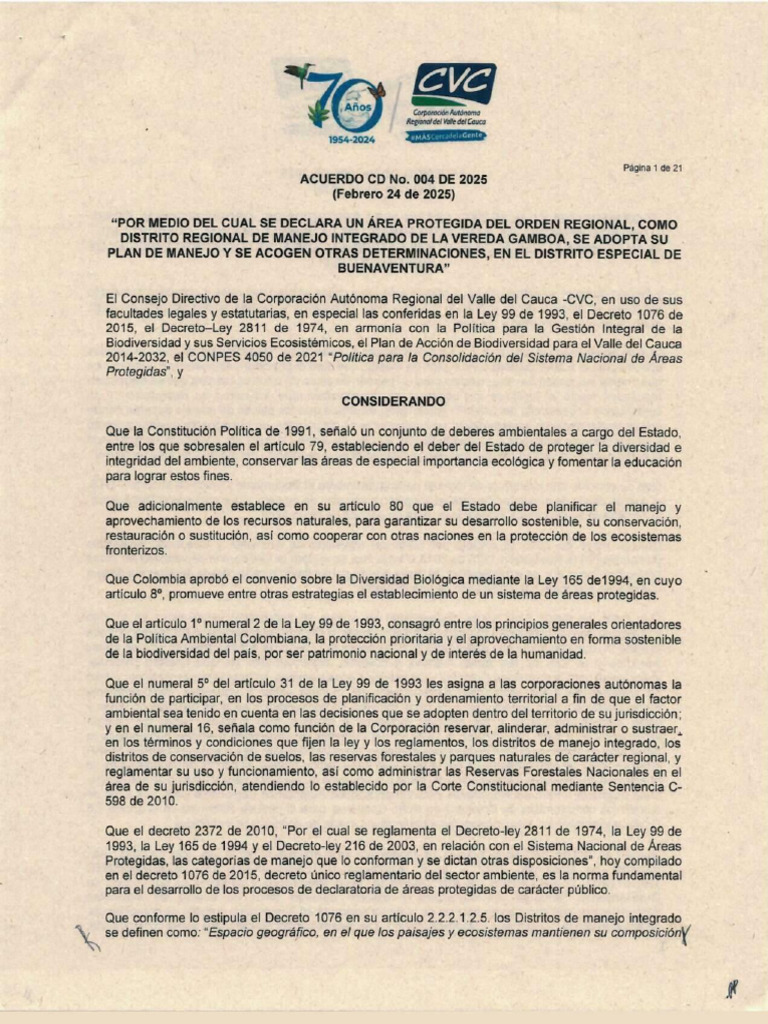 004-Declaratoria DRMI Gamboa | PDF