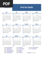 Fiscal Year 2026-27 Calendar | PDF | Christian Festivals And Holy Days ...