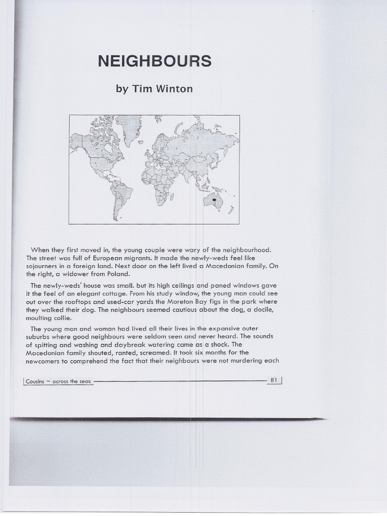 Neighbours - Tim Winton - Australia | PDF
