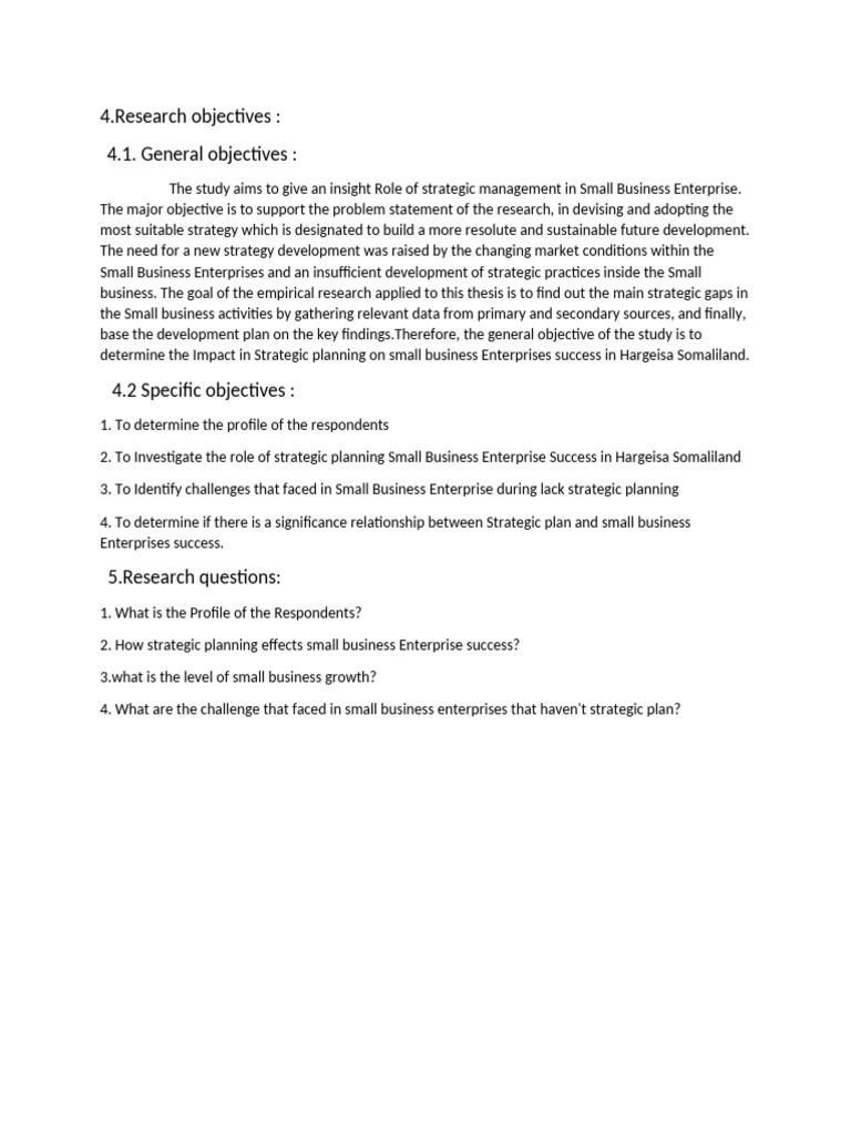 Research Objective Research Question Pdf