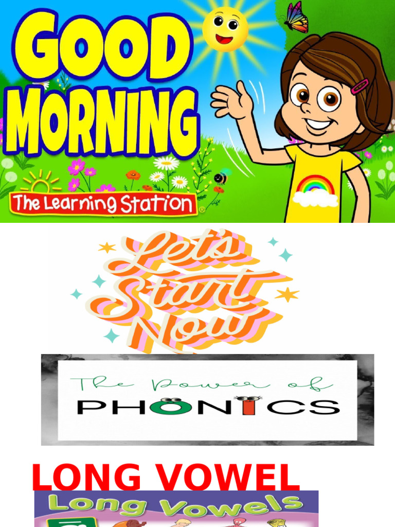 Long Vowel Aa Phonics PPT KG3 | PDF