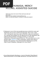 Types of Euthanasia Explained | PDF | Death | Medicine