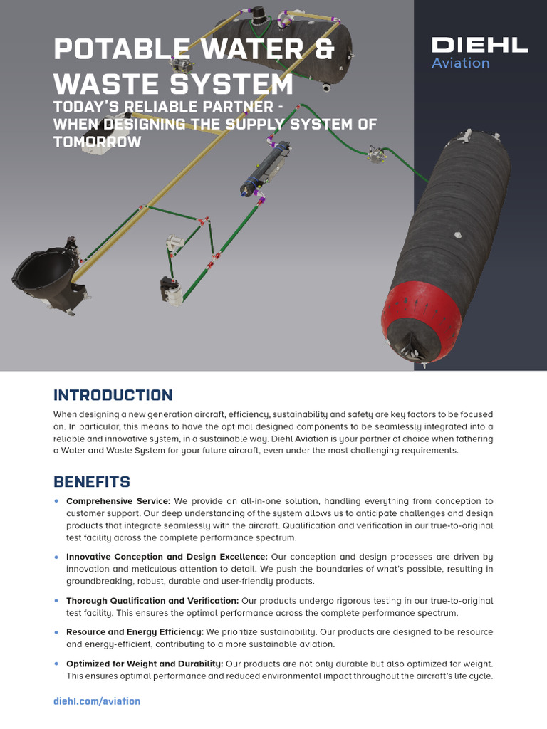Aircraft Water and Waste Systems Solutions | PDF | Water | Drinking Water