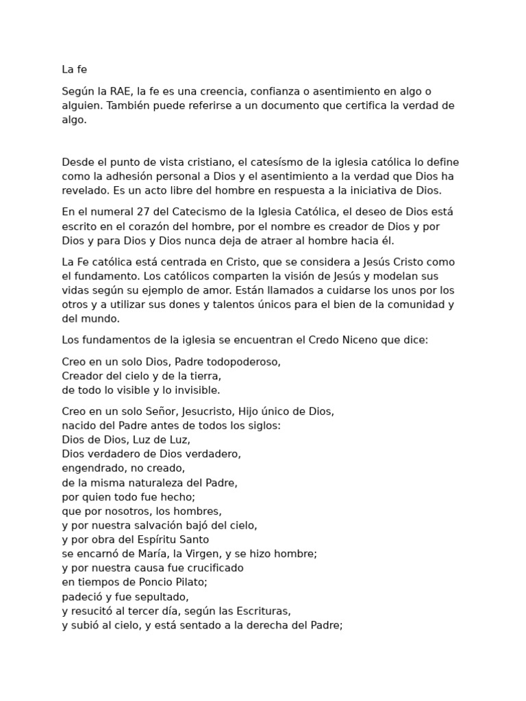 Definición y Características de la Fe | PDF | Fe | Religiones abrahámicas