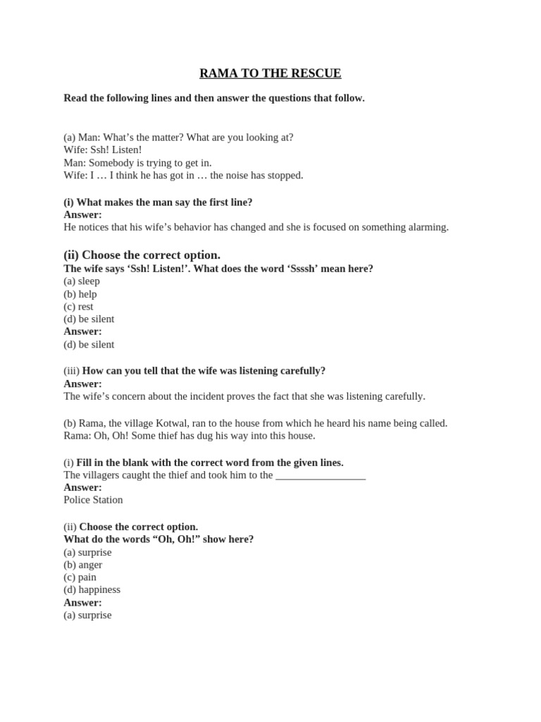 Rama To The Rescue | PDF