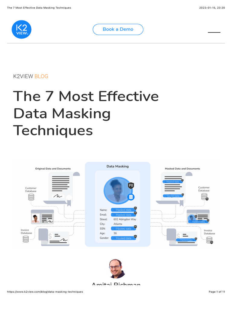The 7 Most Effective Data Masking Techniques | PDF | Data Management | Computing