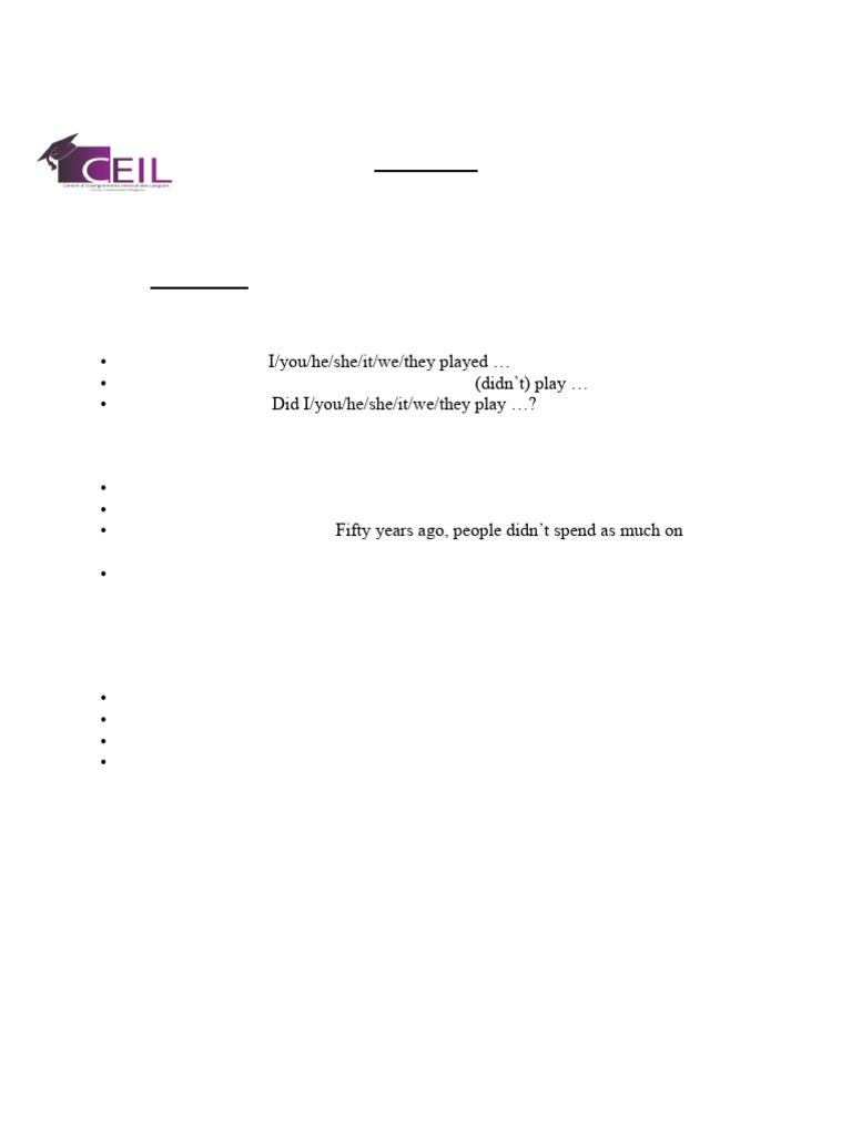 Past Simple and Continuous Lesson | PDF