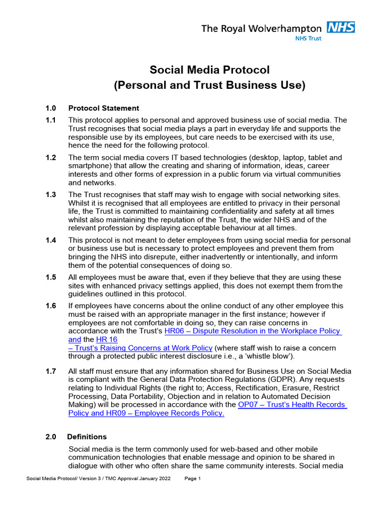 PUBLIC HR 47 Protocol Printable Version | PDF | Social Media | Popular ...