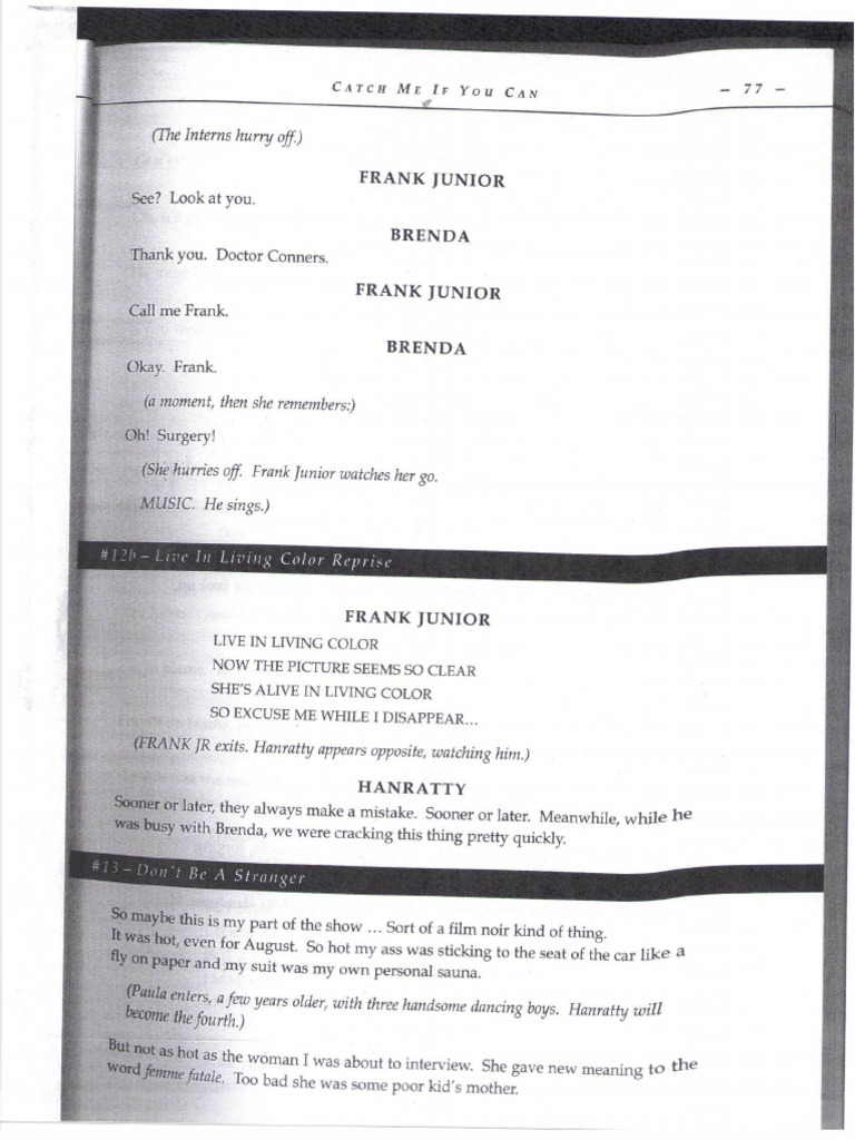 Catch Me If You Can Script Act II | PDF