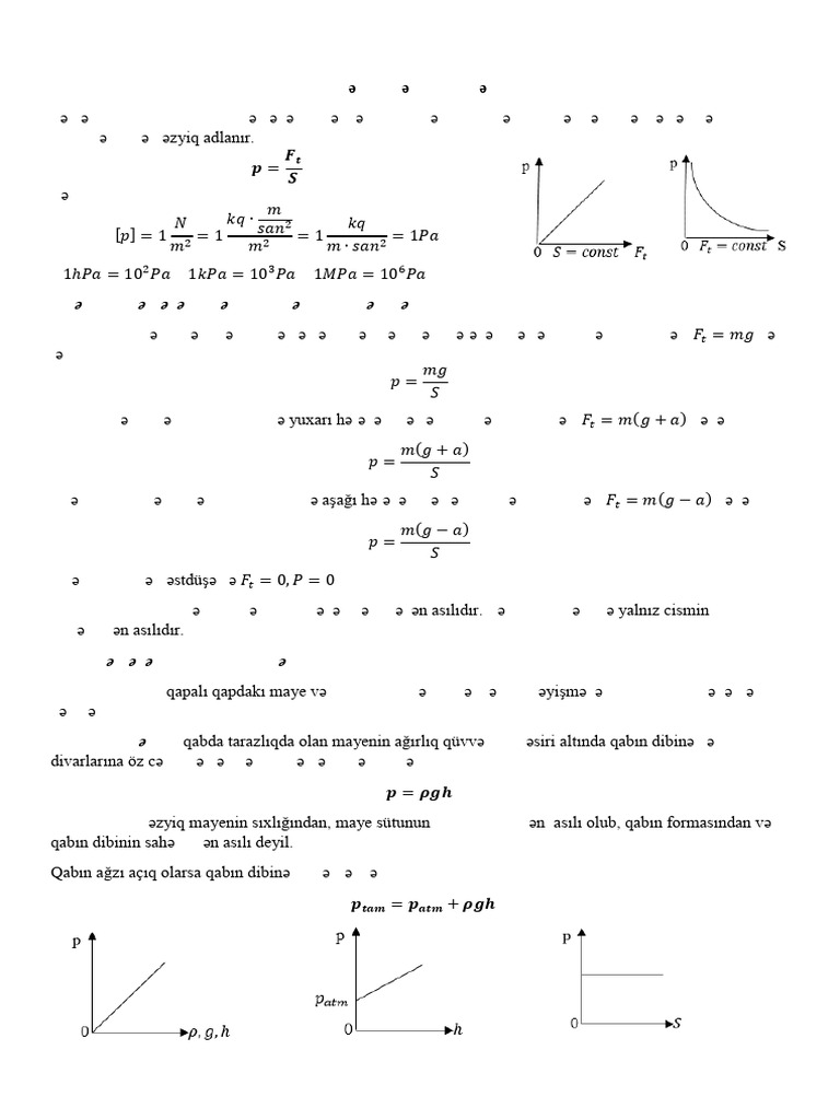 Arximed Qüvvəsi. | PDF