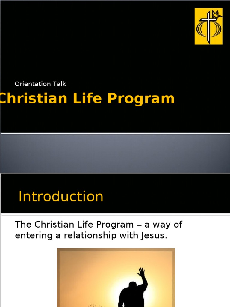 Christian Life Program Orientation | PDF