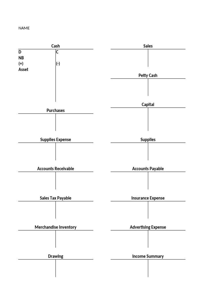 Using+T+Accounts+Normal+Balances | PDF