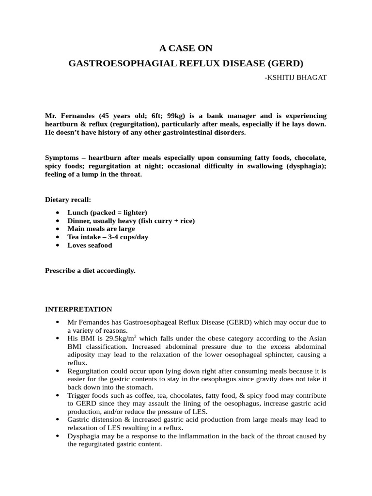 GERD CASE (2) | PDF