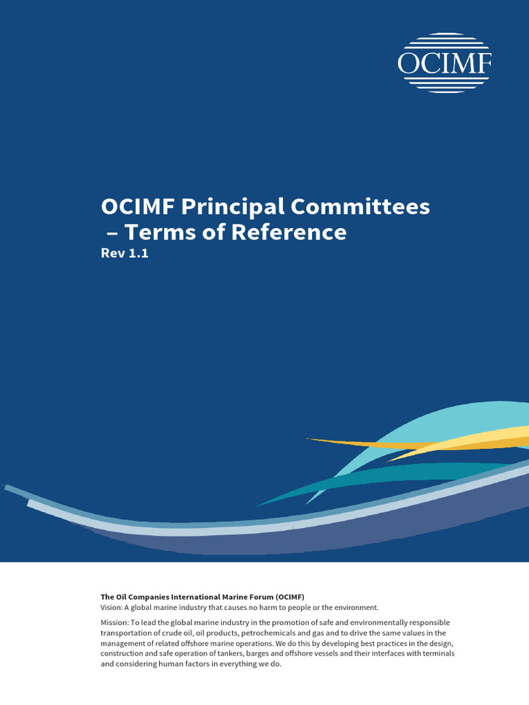 2024 Revision ToR's Principal Committees v1.1 Final | PDF