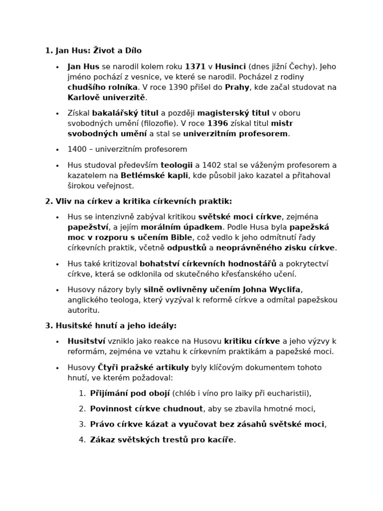 Husitství | PDF