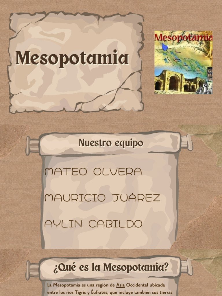 Presentación Proyecto Vintage Scrapbook Marrón PDF | PDF | Mesopotamia ...