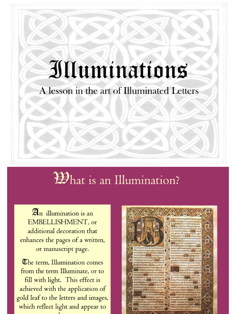 Illuminated Manuscript Art Lesson | PDF
