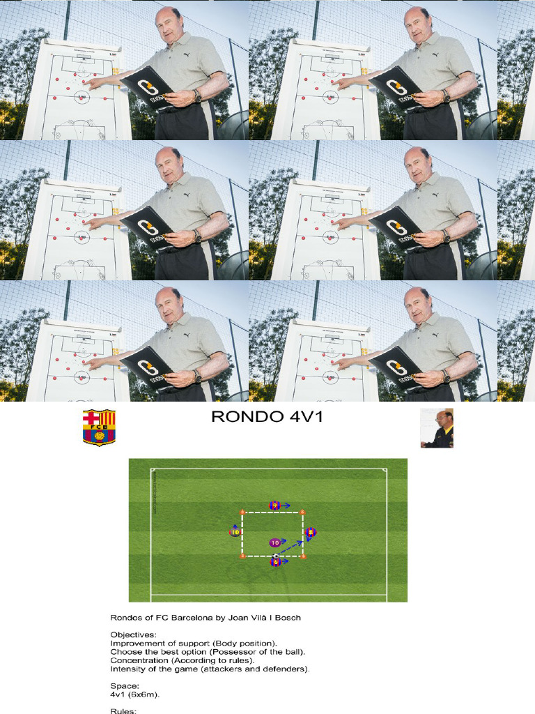 Rondos - FC Barcelona Position Games and Matches in FC Barcelona | PDF