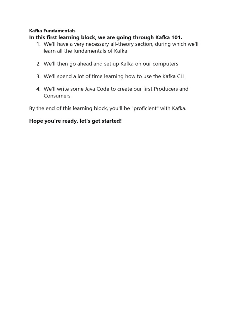 Kafka Fundamentals | PDF