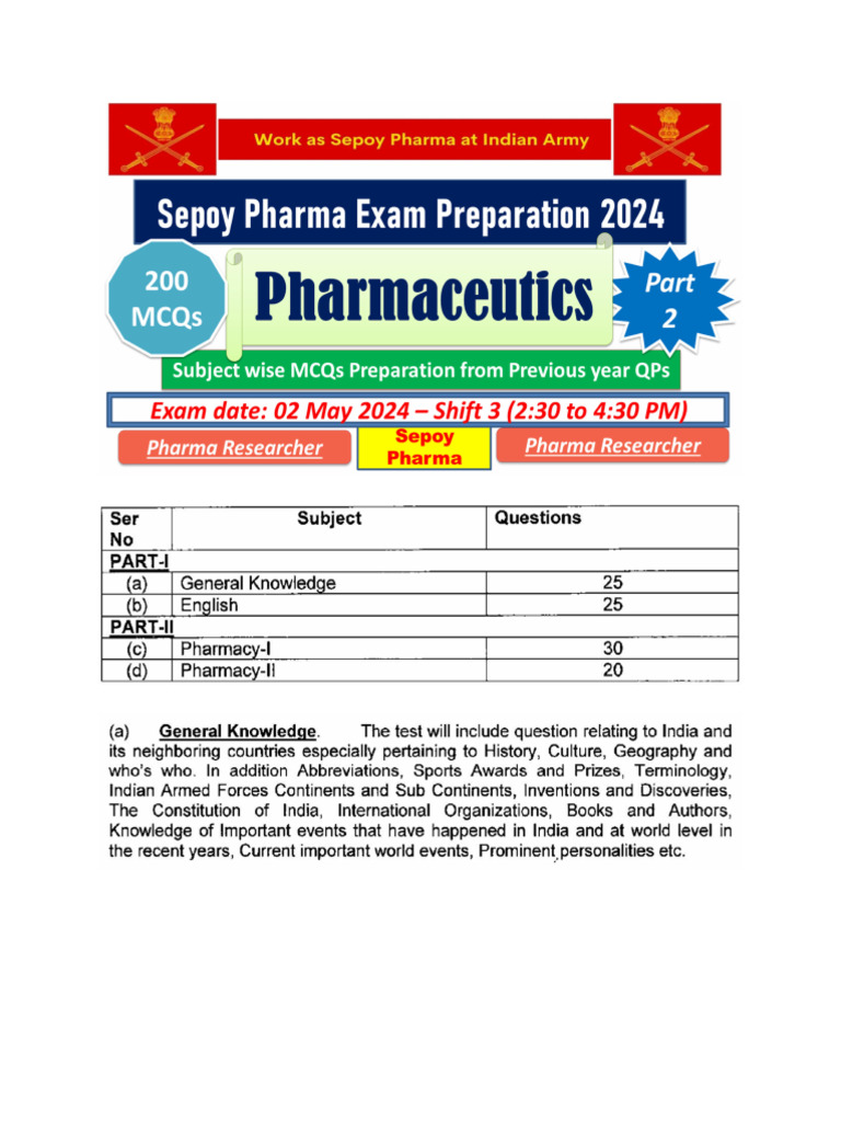 2. Pharmaceutics Sepoy Pharma Exam Preparation | PDF | Tablet (Pharmacy ...