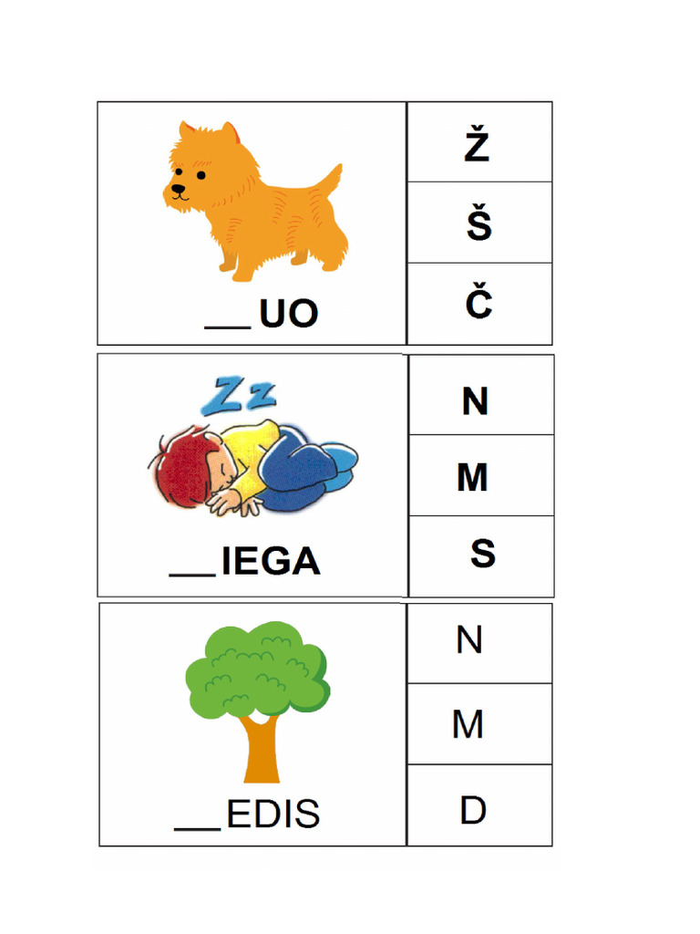 Mokomes Skaityti Zaidimas 7 | PDF