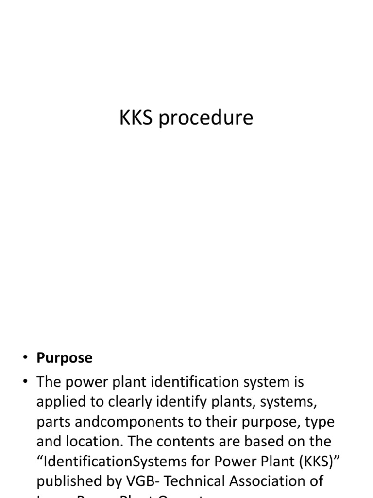 KKS Procedure | PDF | Fuel Oil | Transformer