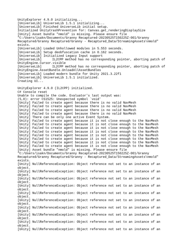 UnityExplorer 2023-07-15 182929Z | PDF | Computer Programming | Computer Architecture